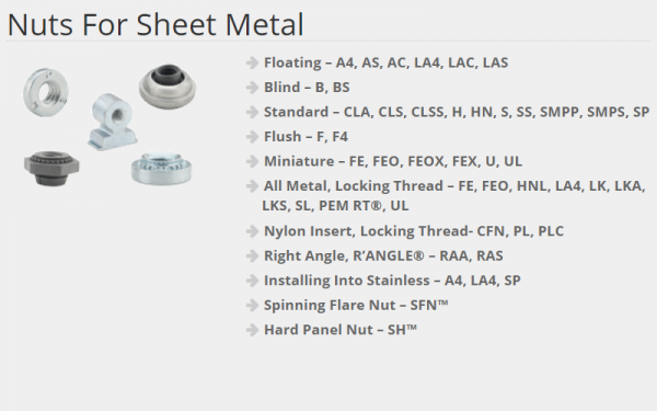 PEM Fastener Series – SOZN Fastener