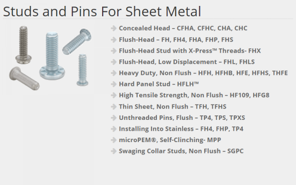 PEM Fastener Series – SOZN Fastener